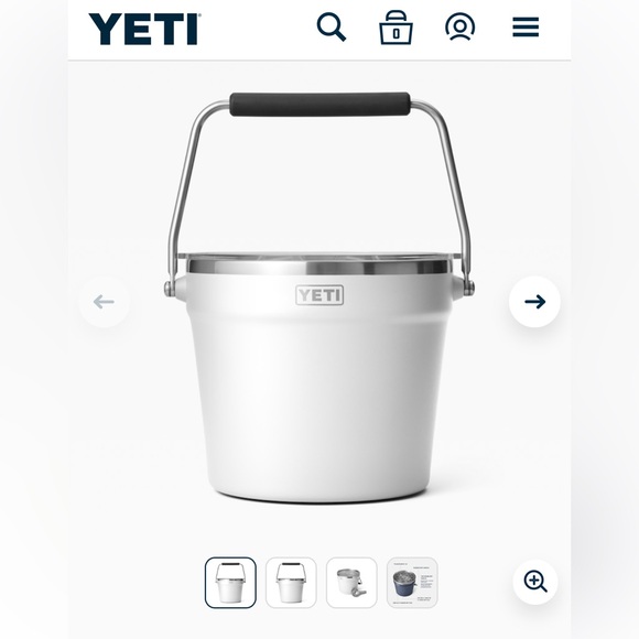 Yeti | Other | Nwot Yeti Rambler Beverage Bucket W Lid In White | Poshmark